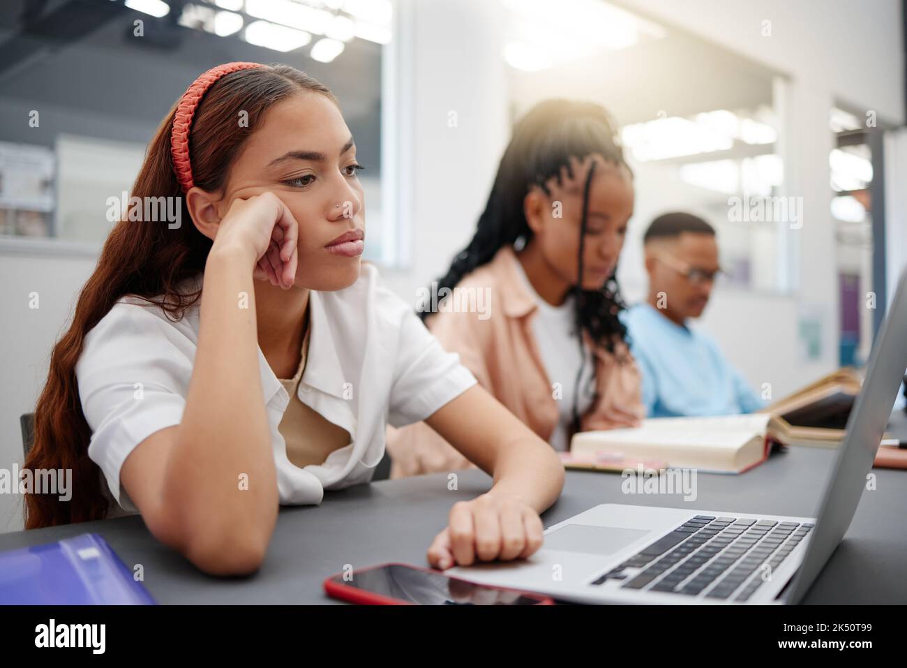 Mental health, studying and student with depression reading course ...