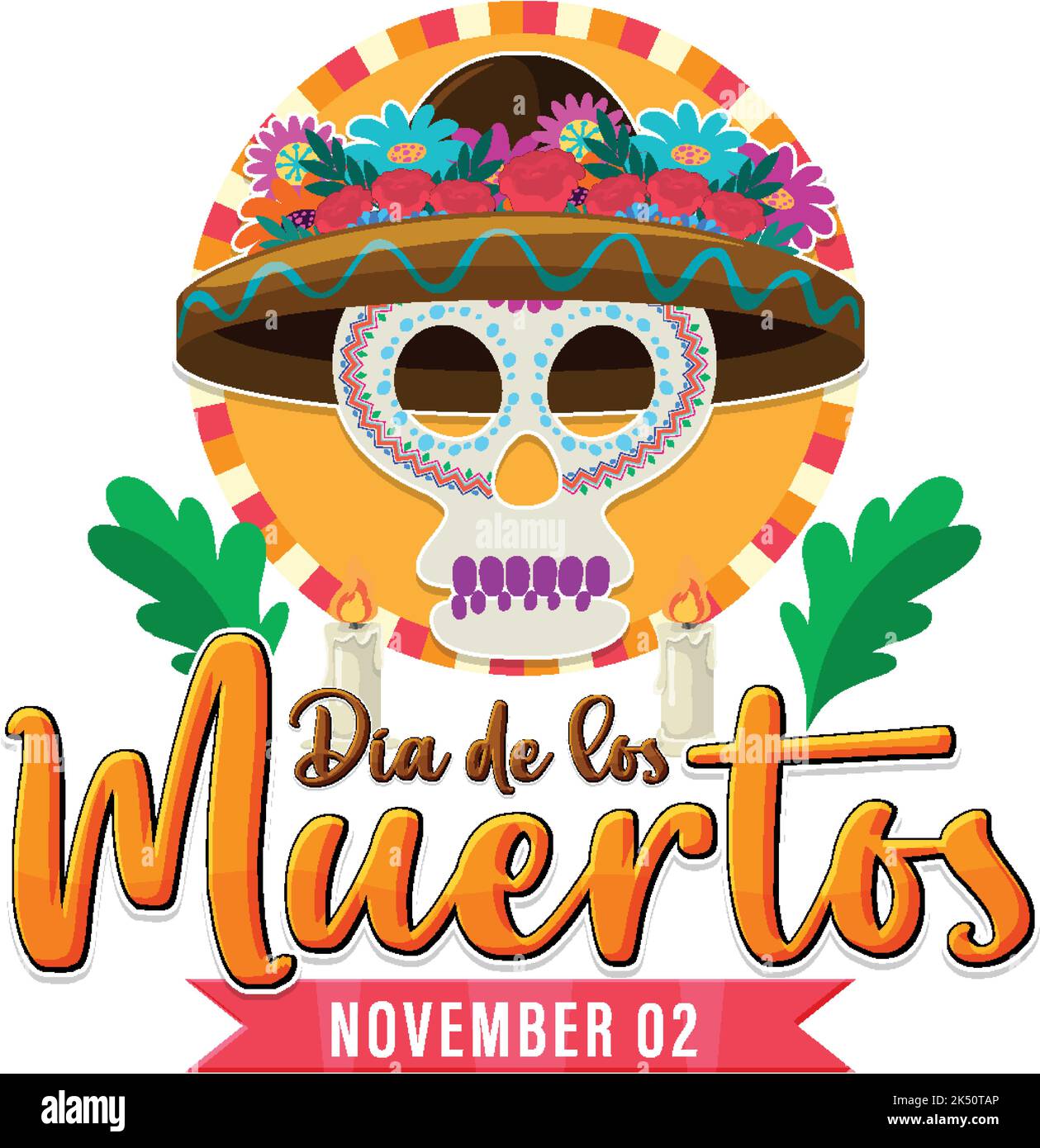 Day of the Dead banner design illustration Stock Vector Image & Art - Alamy