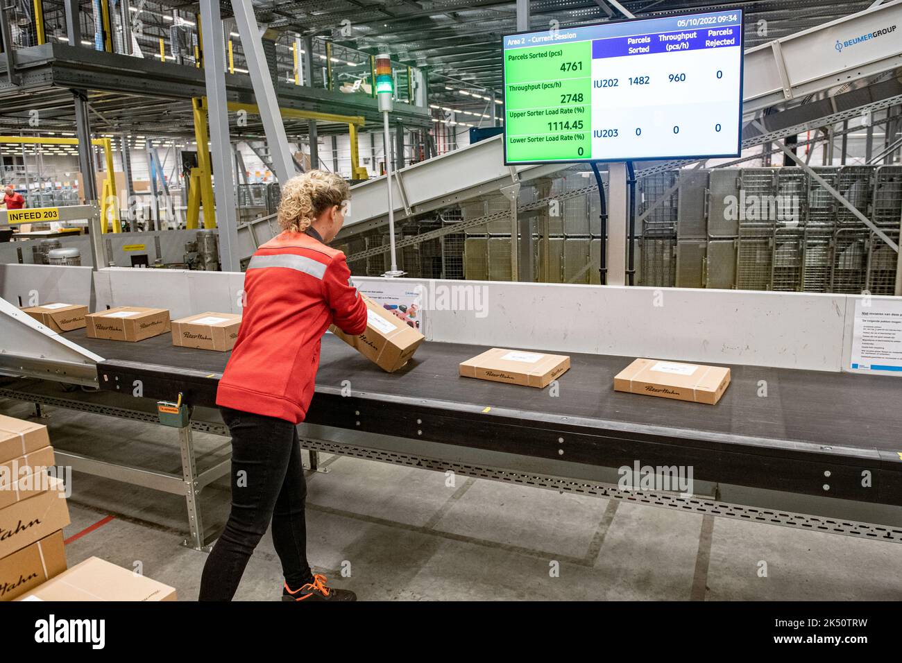 Illustration picture shows the the distribution center of Belgian ...
