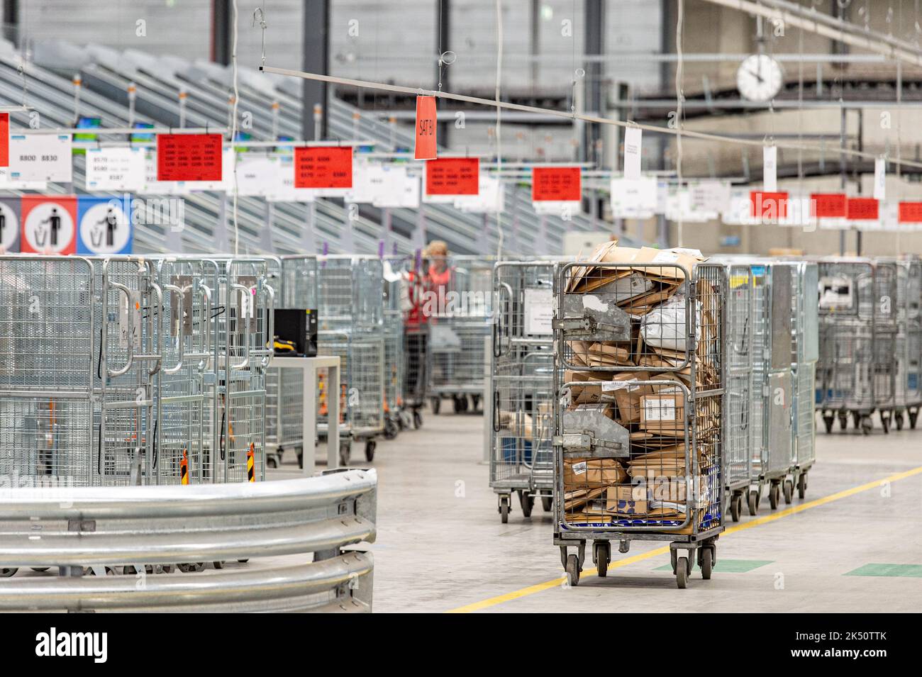 Illustration picture shows the the distribution center of Belgian ...