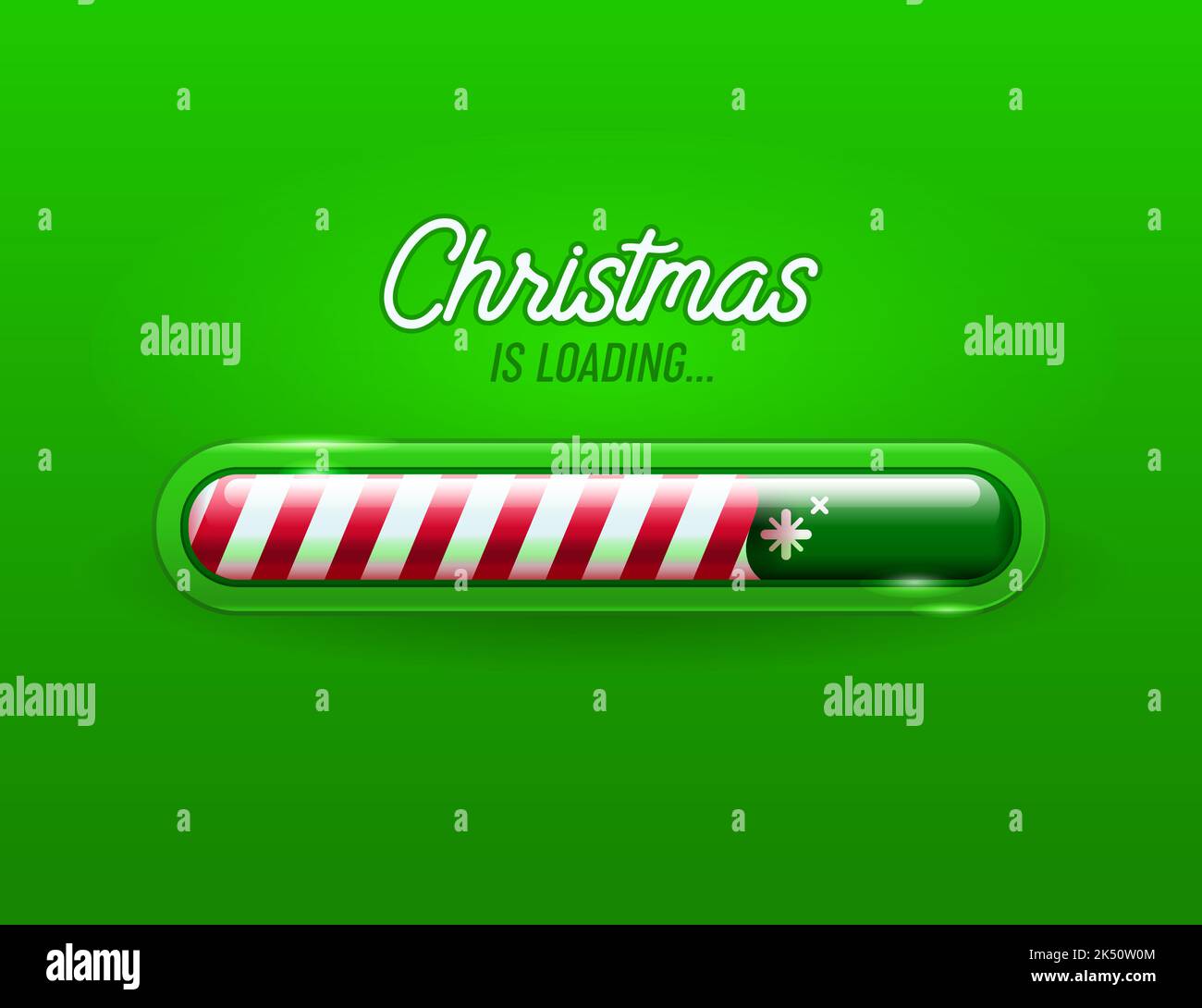 Progress bar christmas invitation xmas loading element on red ...