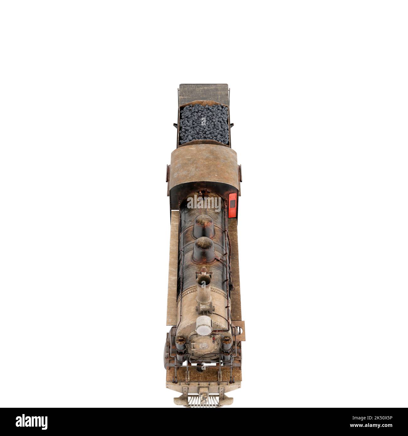 A 3d rendered rusty locomotive against a white background Stock Photo ...