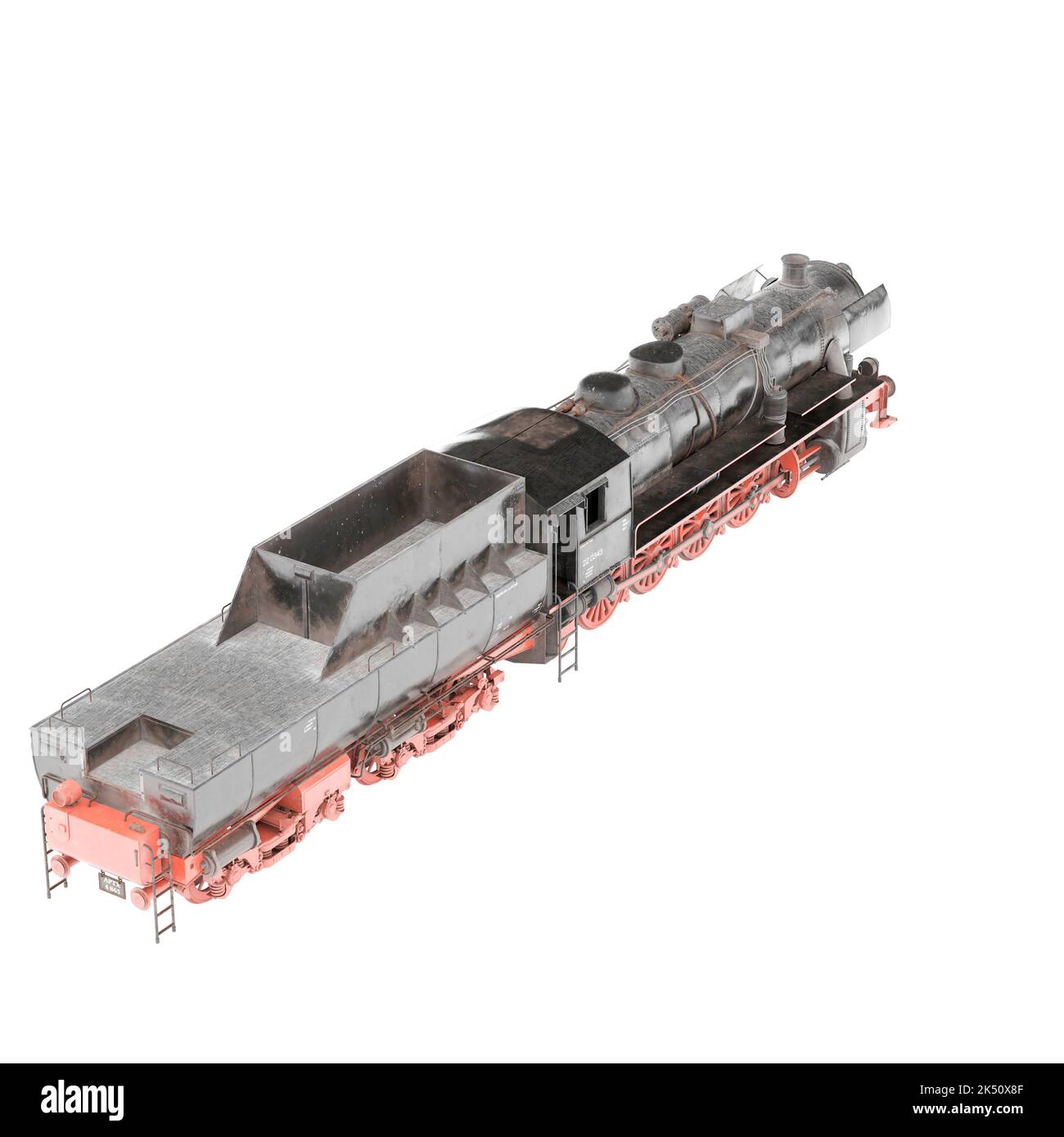 A 3d rendered rusty locomotive against a white background Stock Photo ...