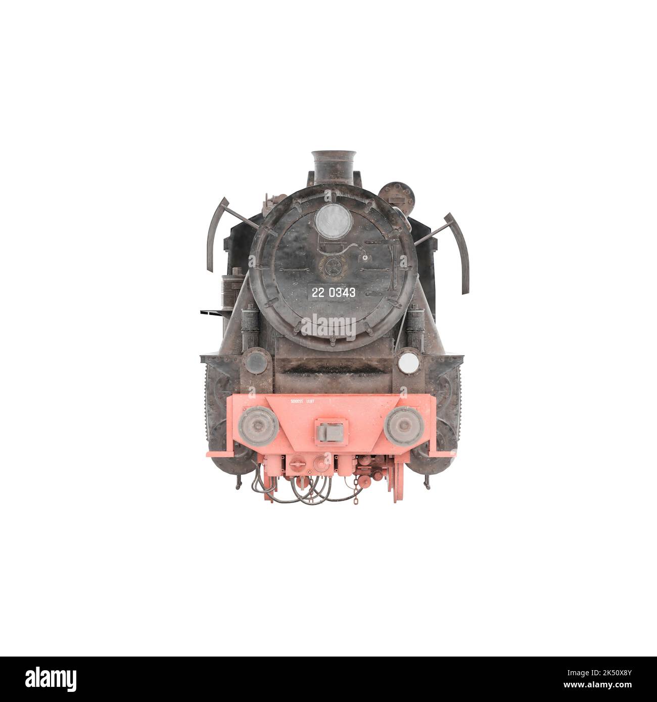 A 3d rendered rusty locomotive against a white background Stock Photo ...