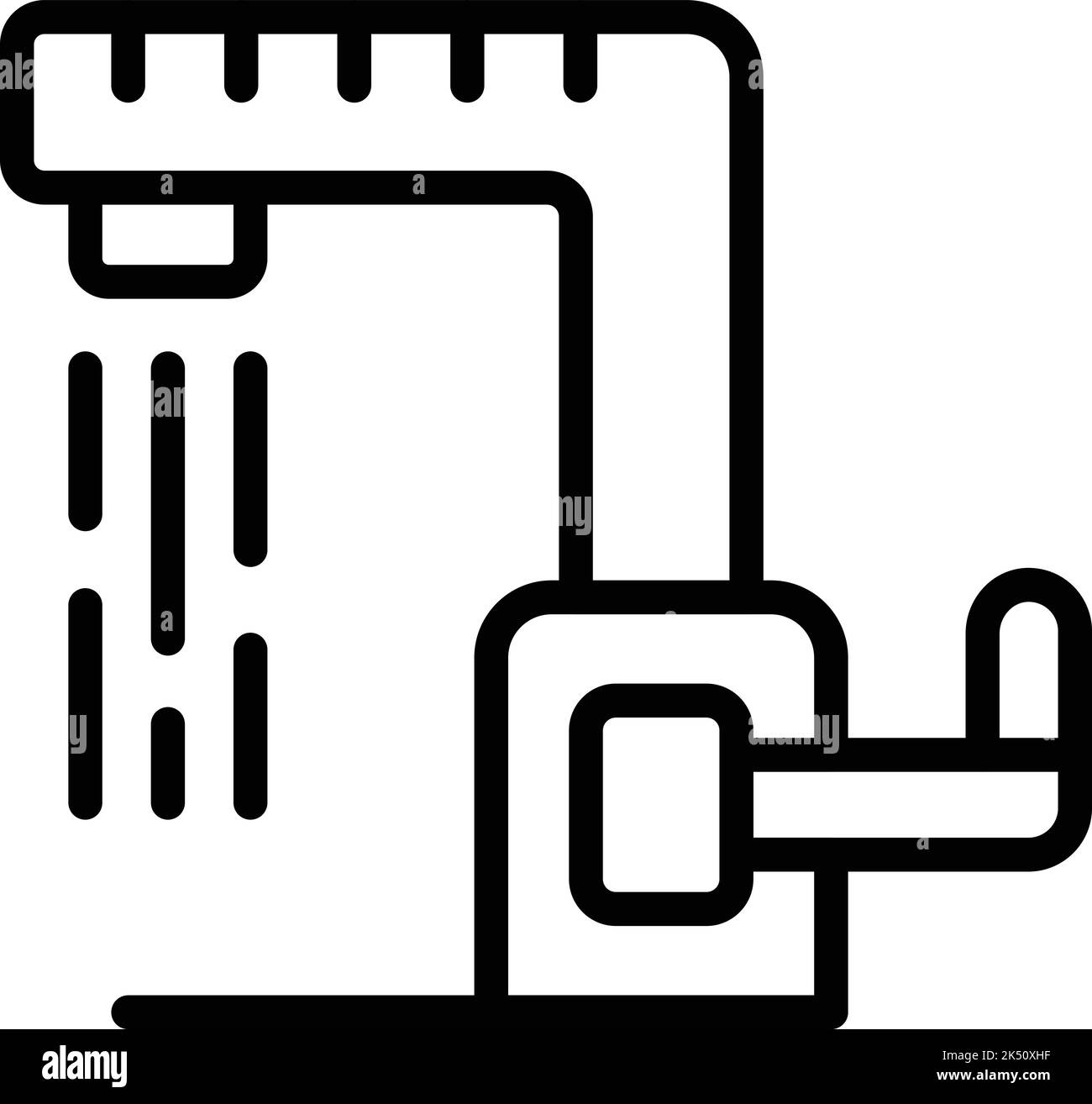 Kitchen water tap icon outline vector. Delivery service. Bottle company ...