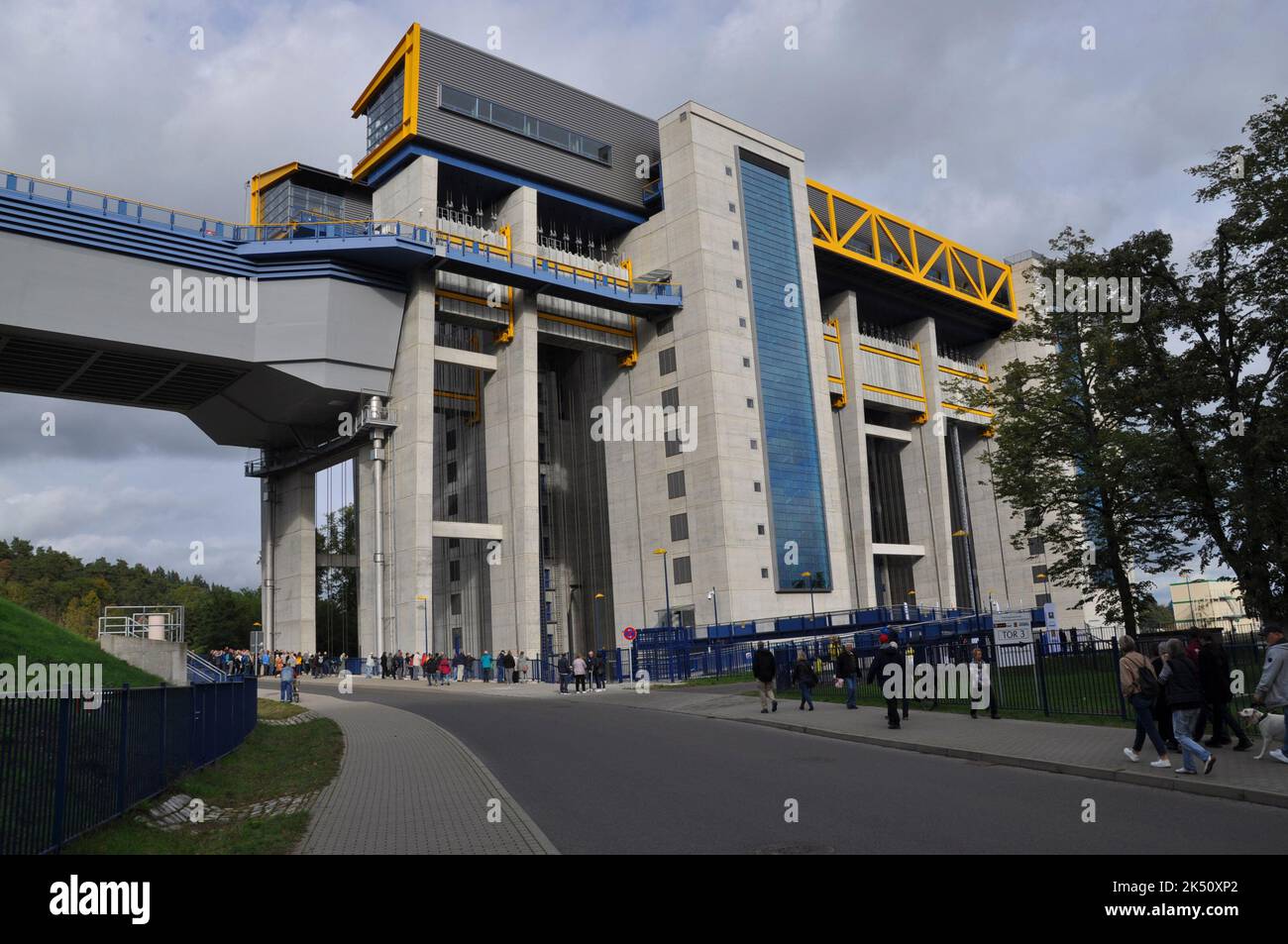 Niederfinow, Germany. 04th Oct, 2022. After 14 years of construction ...