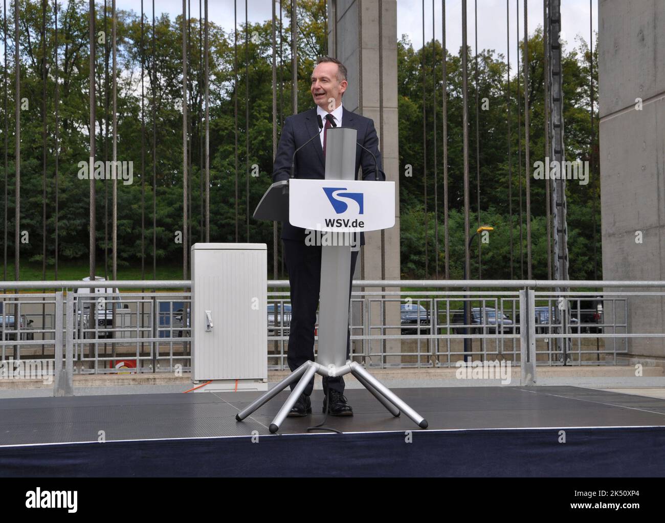 Niederfinow, Germany. 04th Oct, 2022. After 14 years of construction ...