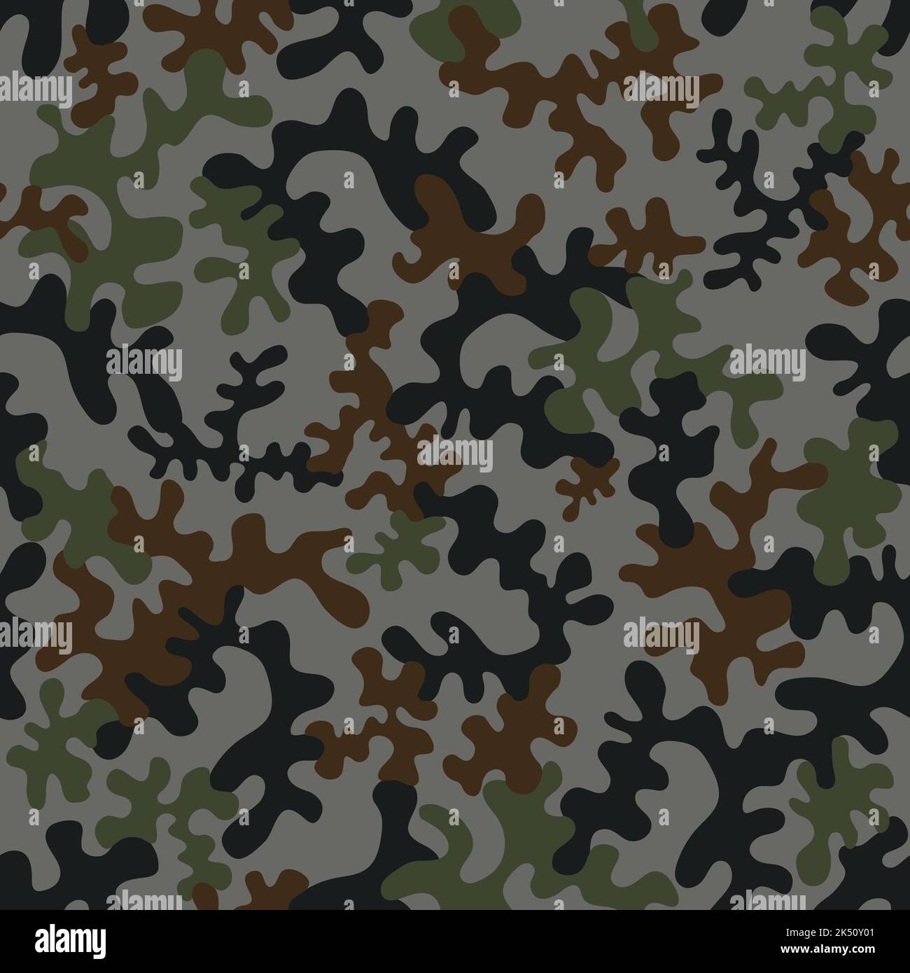 Seamless camouflage pattern - vector illustration Stock Vector Image ...
