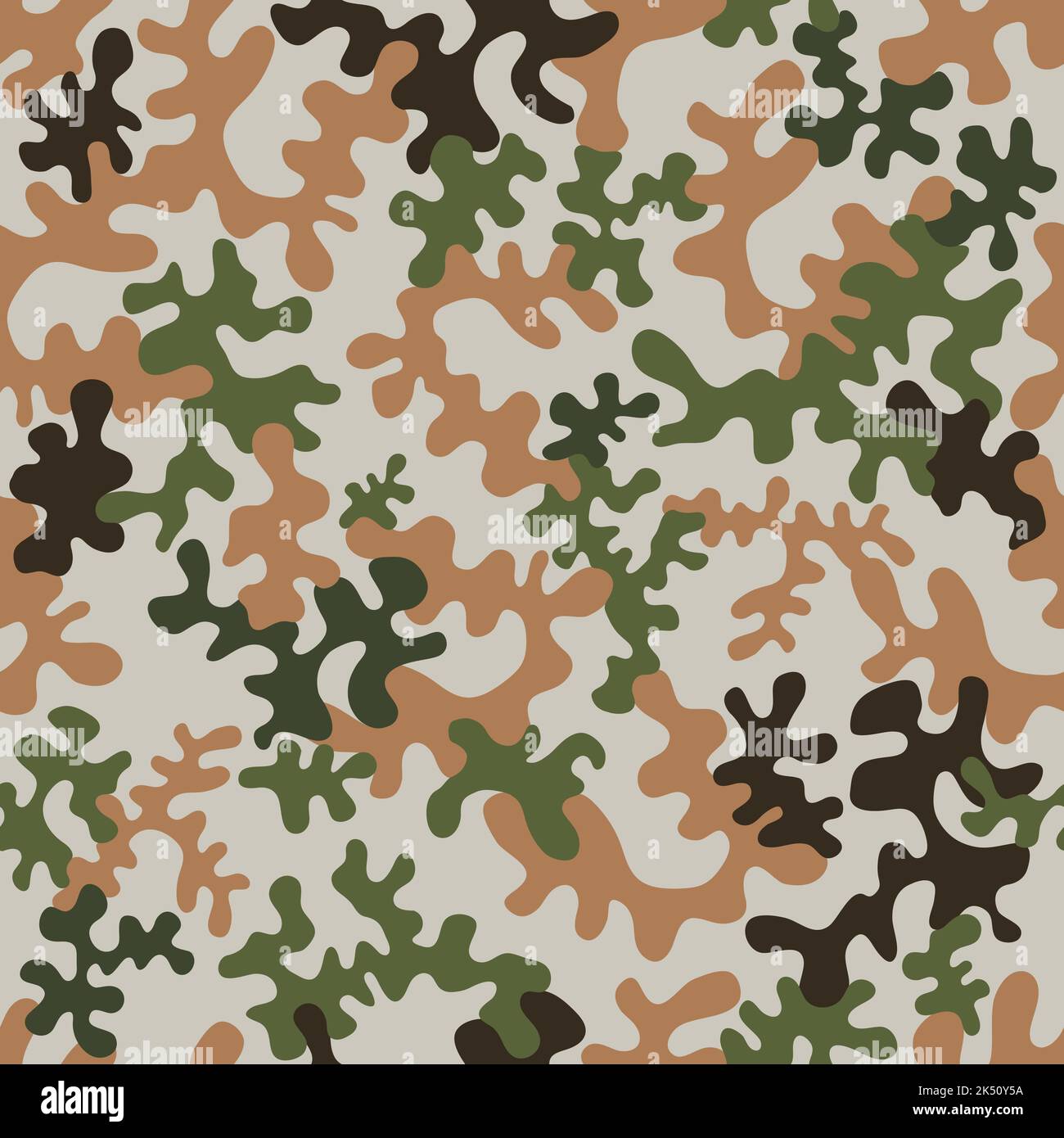 Seamless camouflage pattern - vector illustration Stock Vector Image ...