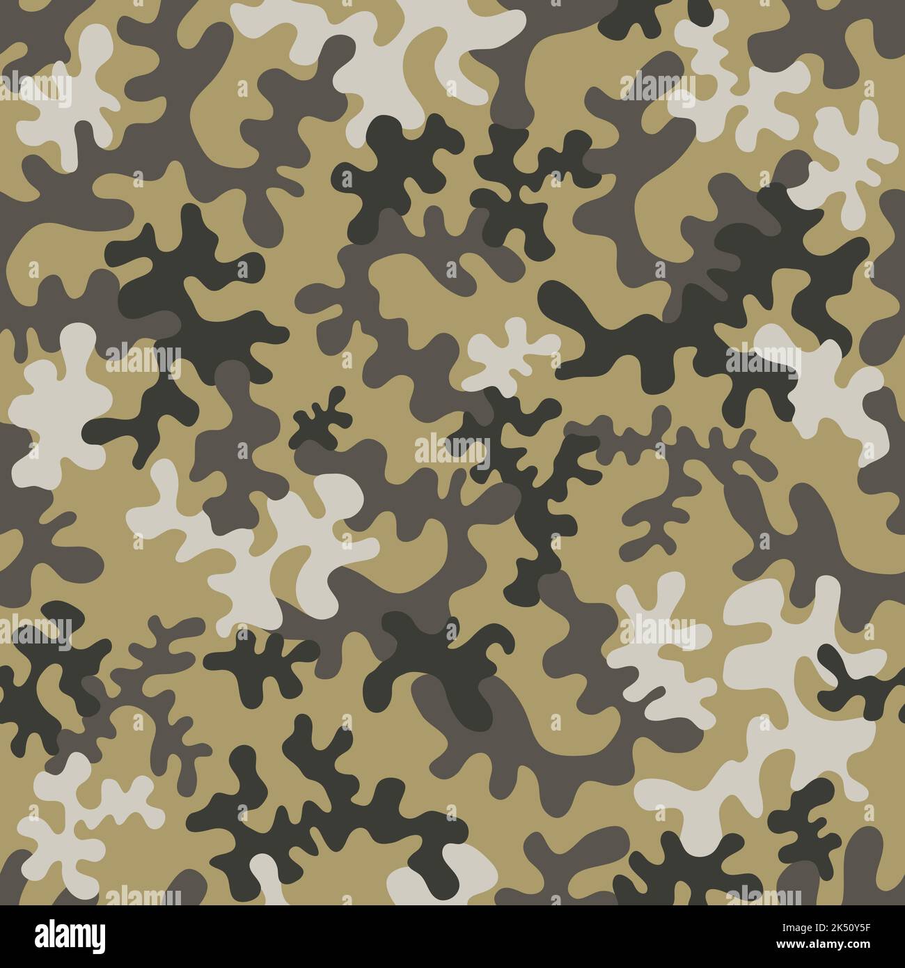 Seamless camouflage pattern - vector illustration Stock Vector Image ...