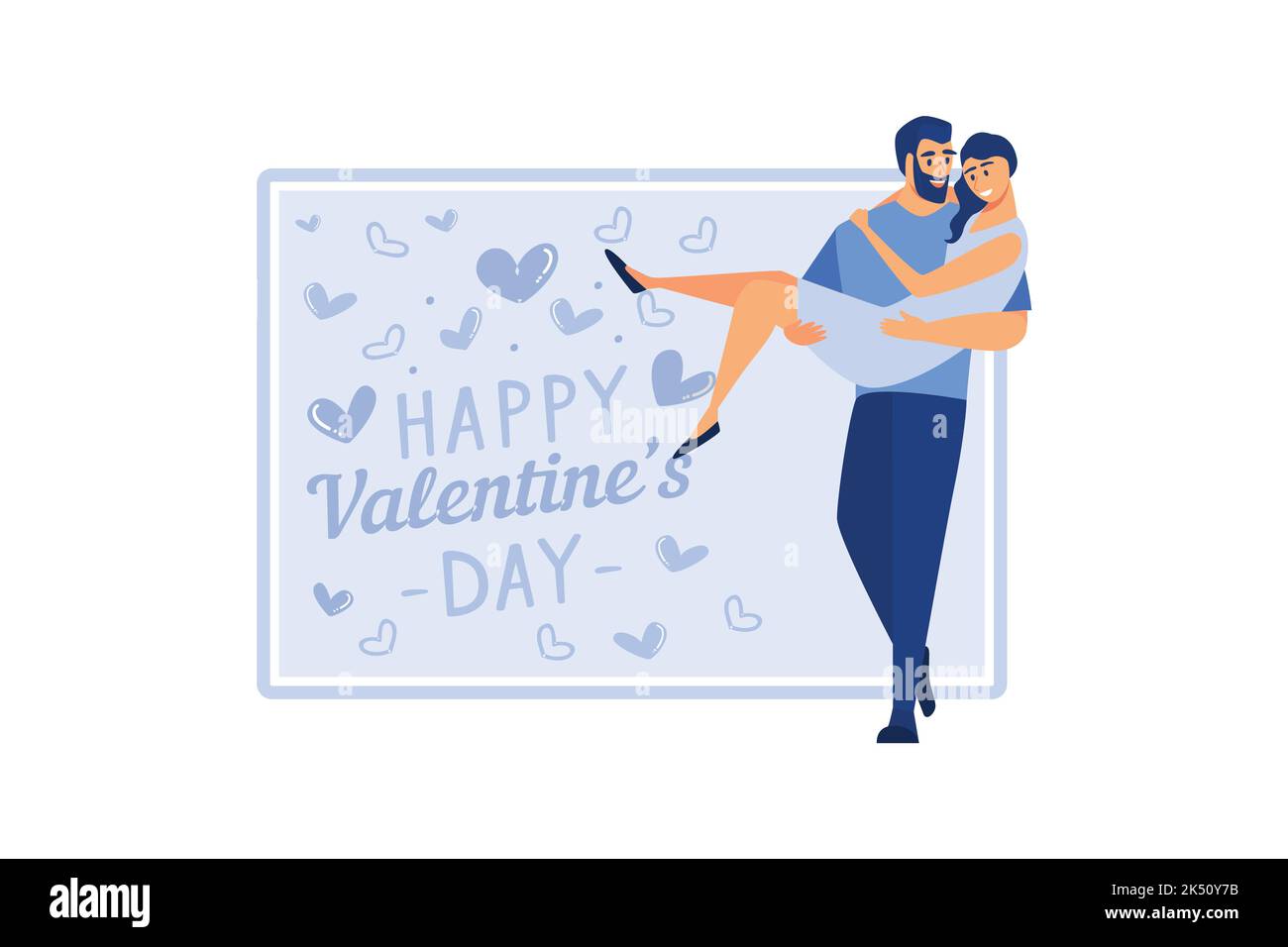 couple in love. Happy Valentine's Day. February 14 is the day of all ...