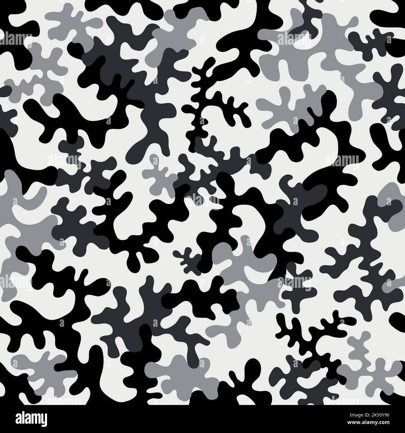 Seamless Camouflage Pattern Vector Illustration Stock Vector Image