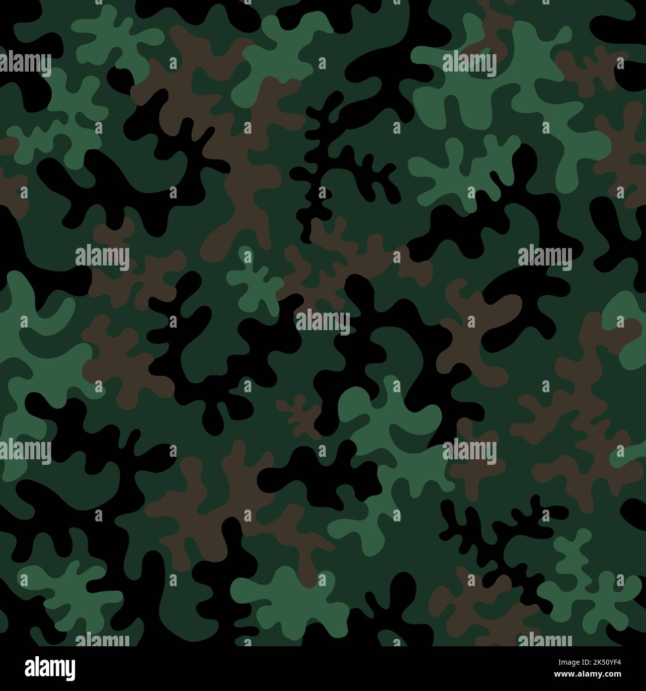 Seamless camouflage pattern - vector illustration Stock Vector Image ...