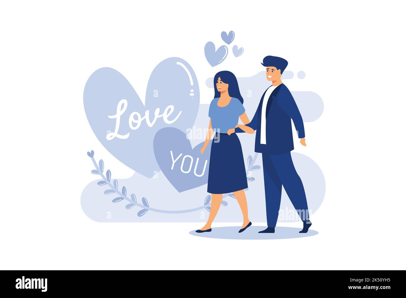 couple in love. Happy Valentine's Day. February 14 is the day of all ...