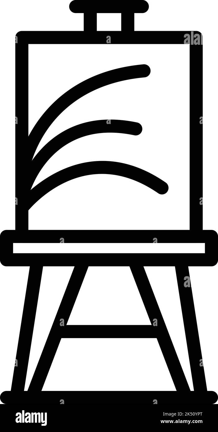 Painting culture icon outline vector. Walk picture. Artwork artist ...