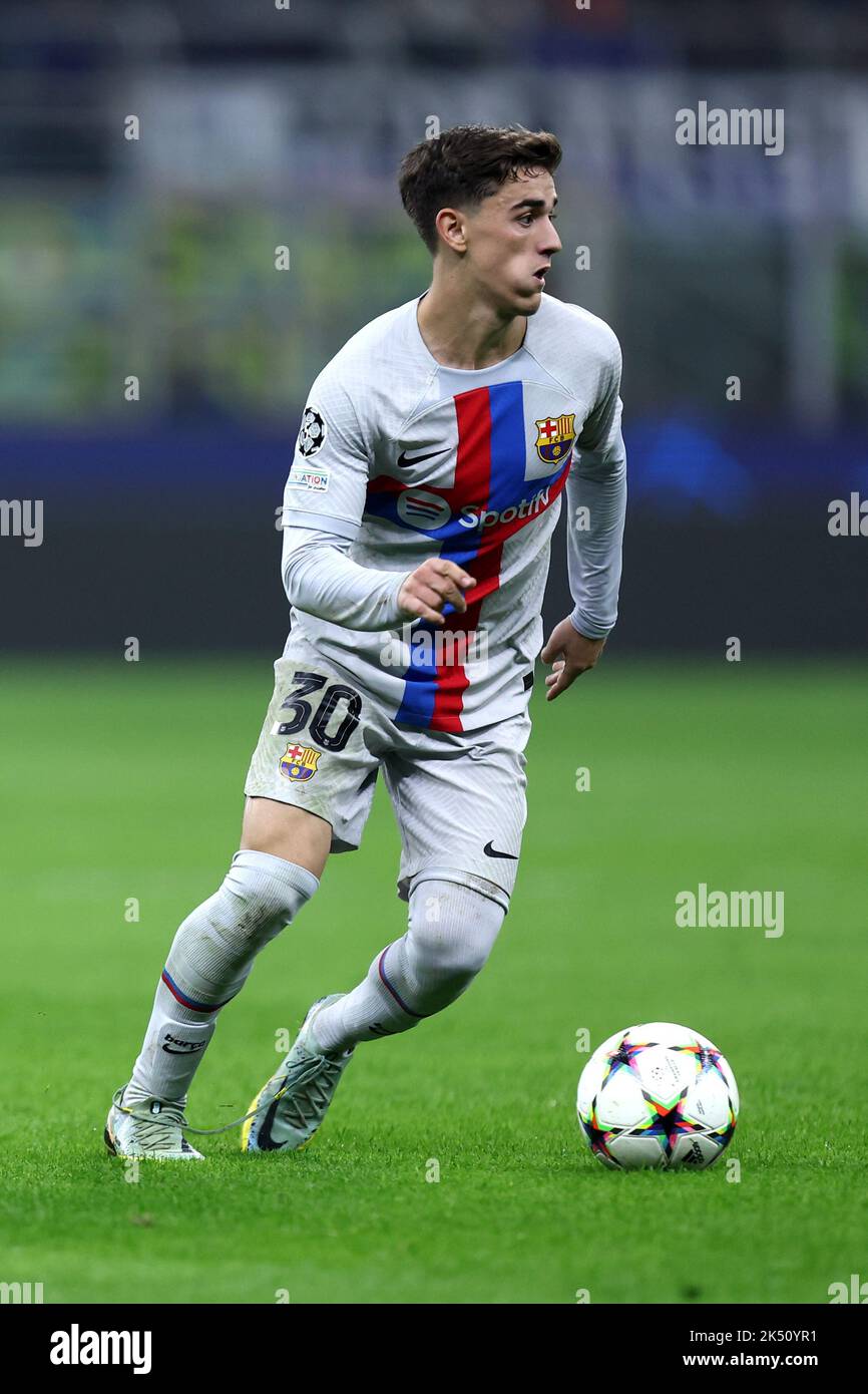 Milano, Italy. 04th Oct, 2022. Gavi Pablo Martin of Fc Barcelona ...