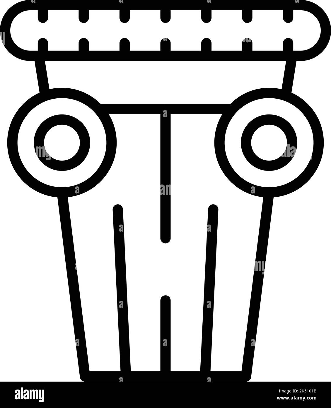 Artist column icon outline vector. Creative class. Brush painter Stock ...