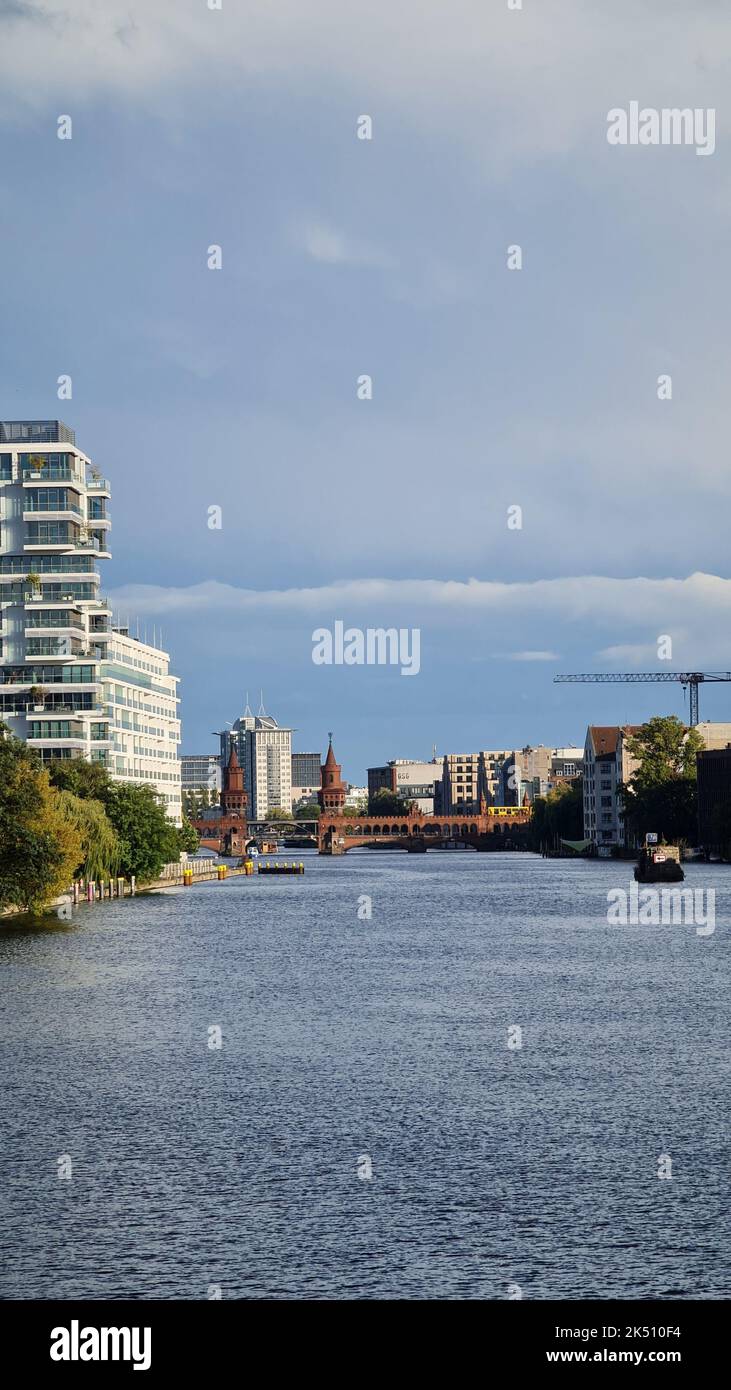 A vertical daytime view of the river in Berlin, Germany Stock Photo - Alamy