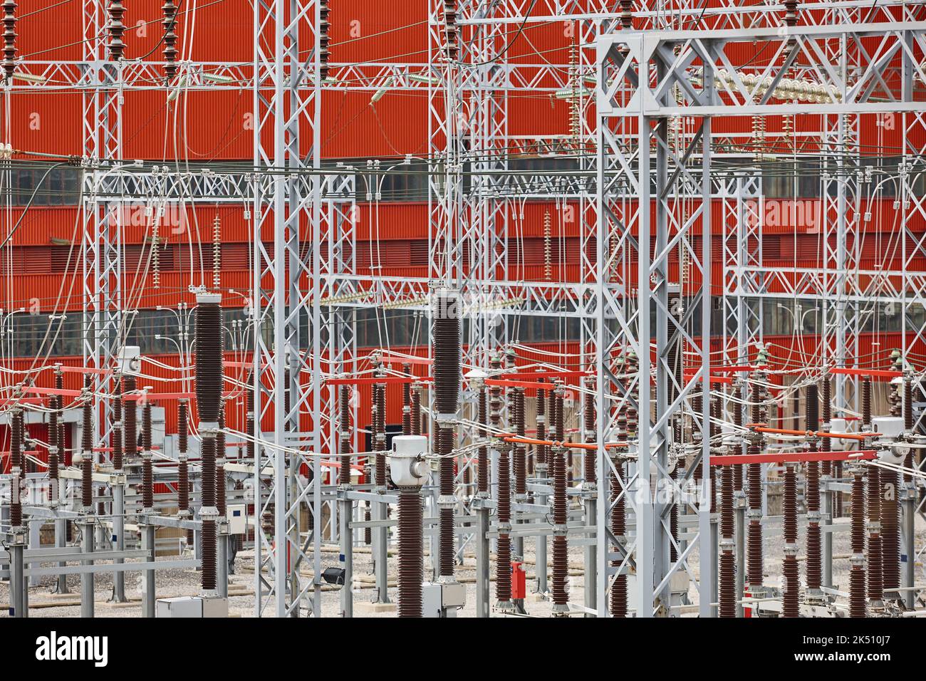 Power generation plant factory. Electricity generator. Renewable energy ...