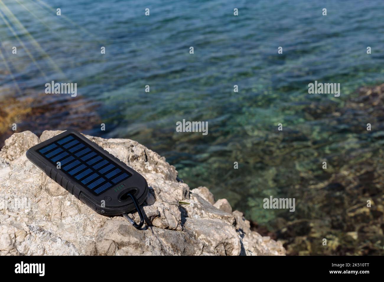 Portable solar charger for outdoor smartphone. Solar power for ...