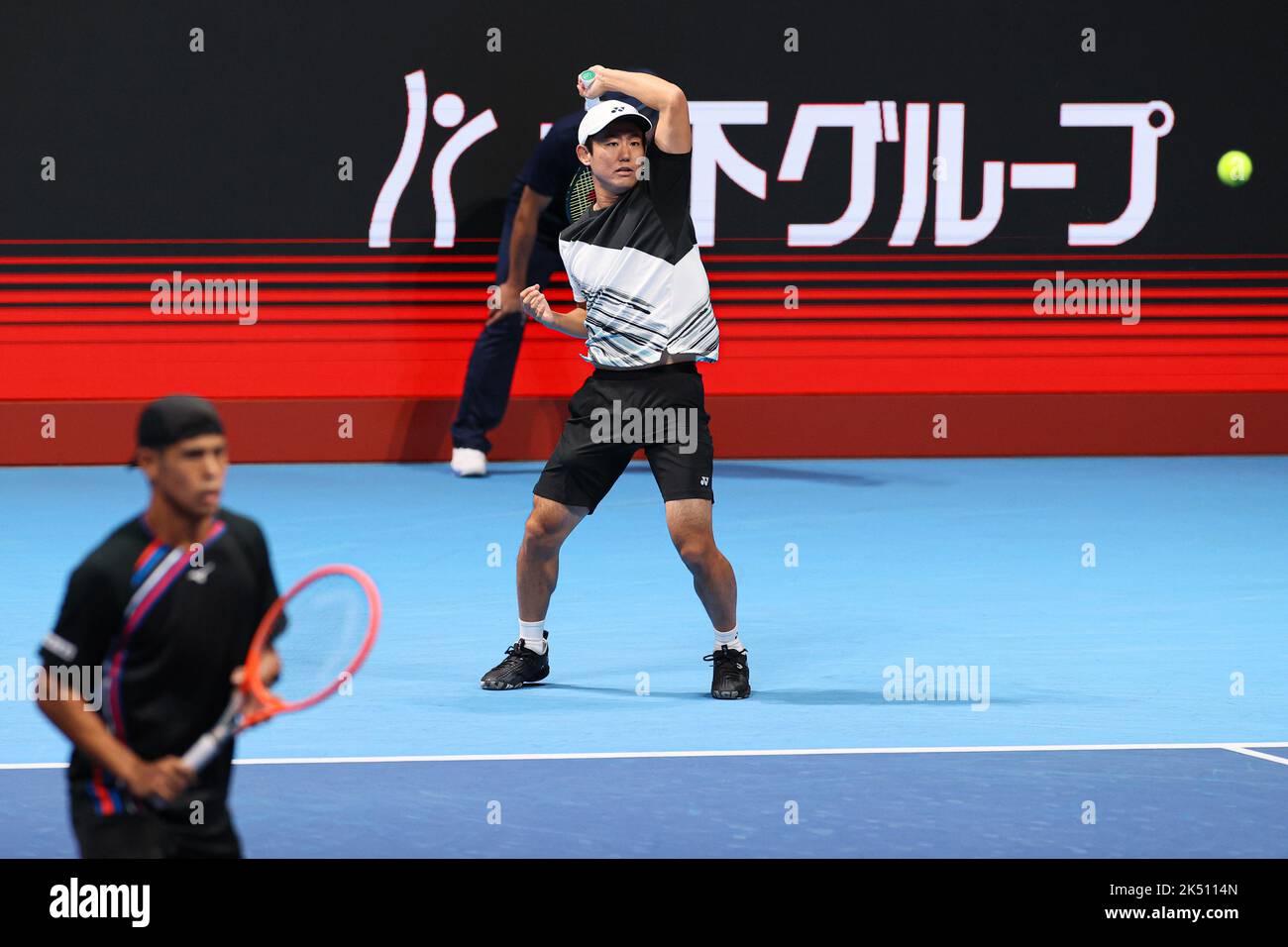 Rakuten Mobile Arena, Tokyo, Japan. 5th Oct, 2022. Yoshihito Nishioka Kaichi Uchida (JPN ...