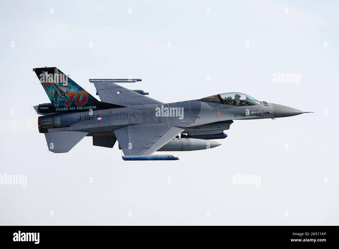 General Dynamic F-16AM Fighter Jet from 312 Squadron Royal Netherlands ...