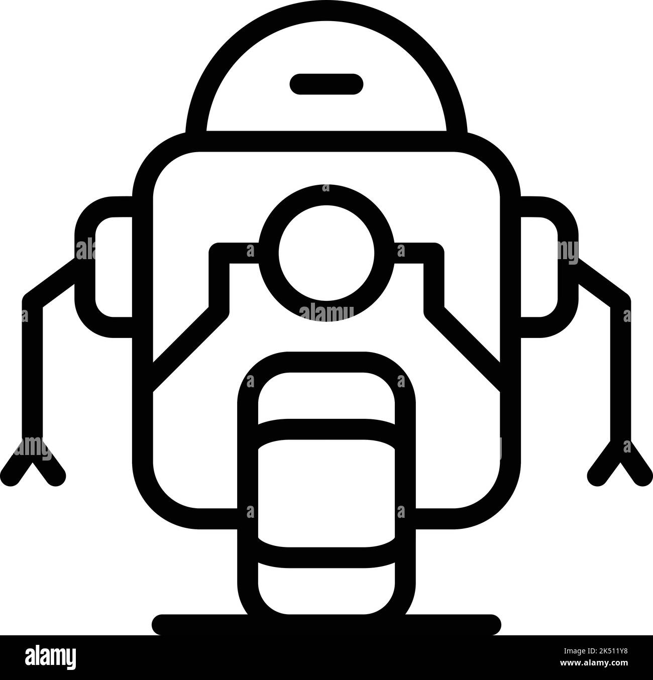 One Wheel Robot Icon Outline Vector Future Android Ai Space Stock Vector Image And Art Alamy