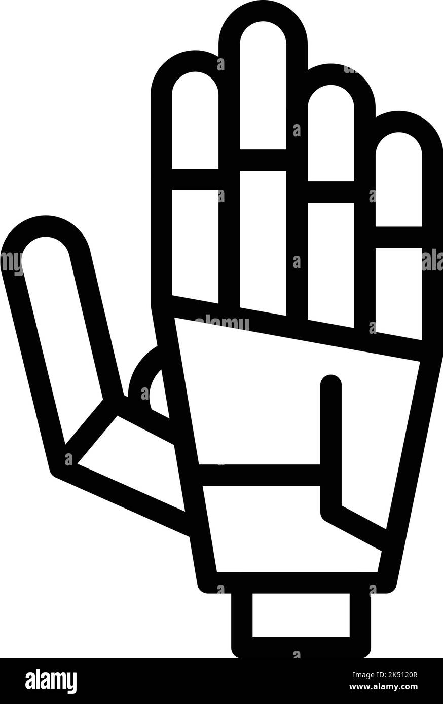 Robot hand icon outline vector. Cute toy. Space tech Stock Vector Image ...