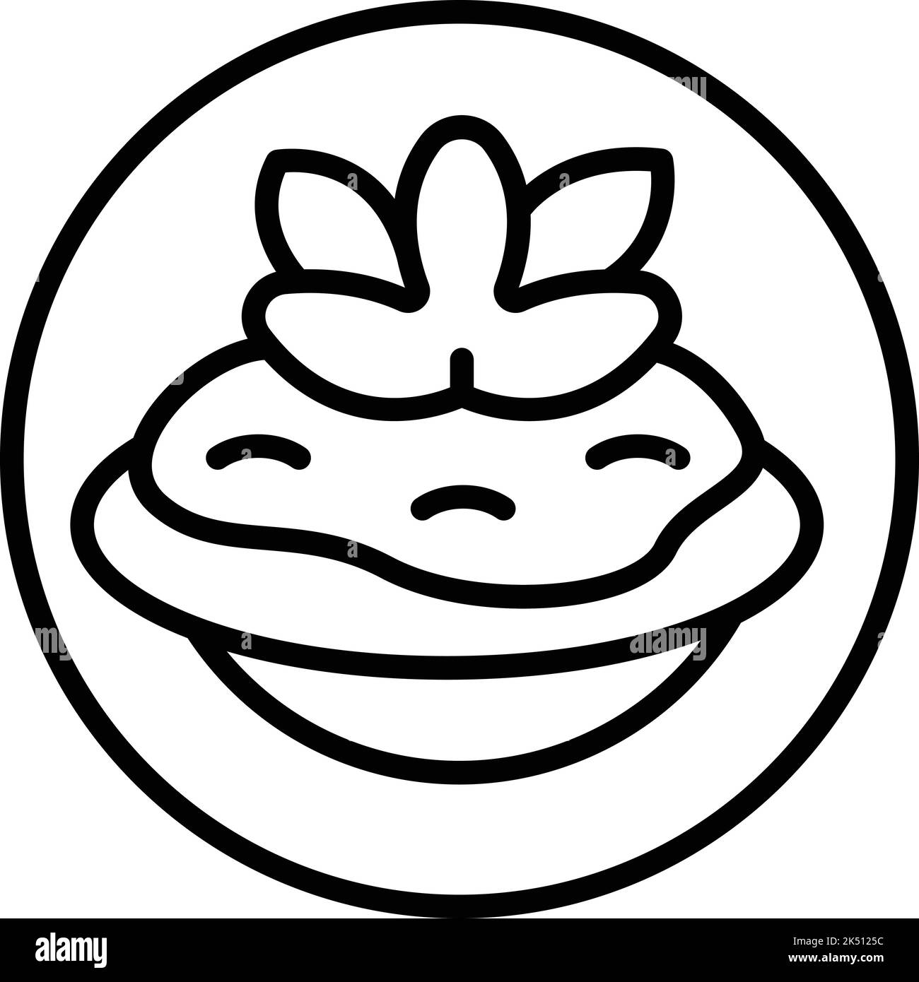 Appetizer bruschetta icon outline vector. Food starter. Canape italian ...