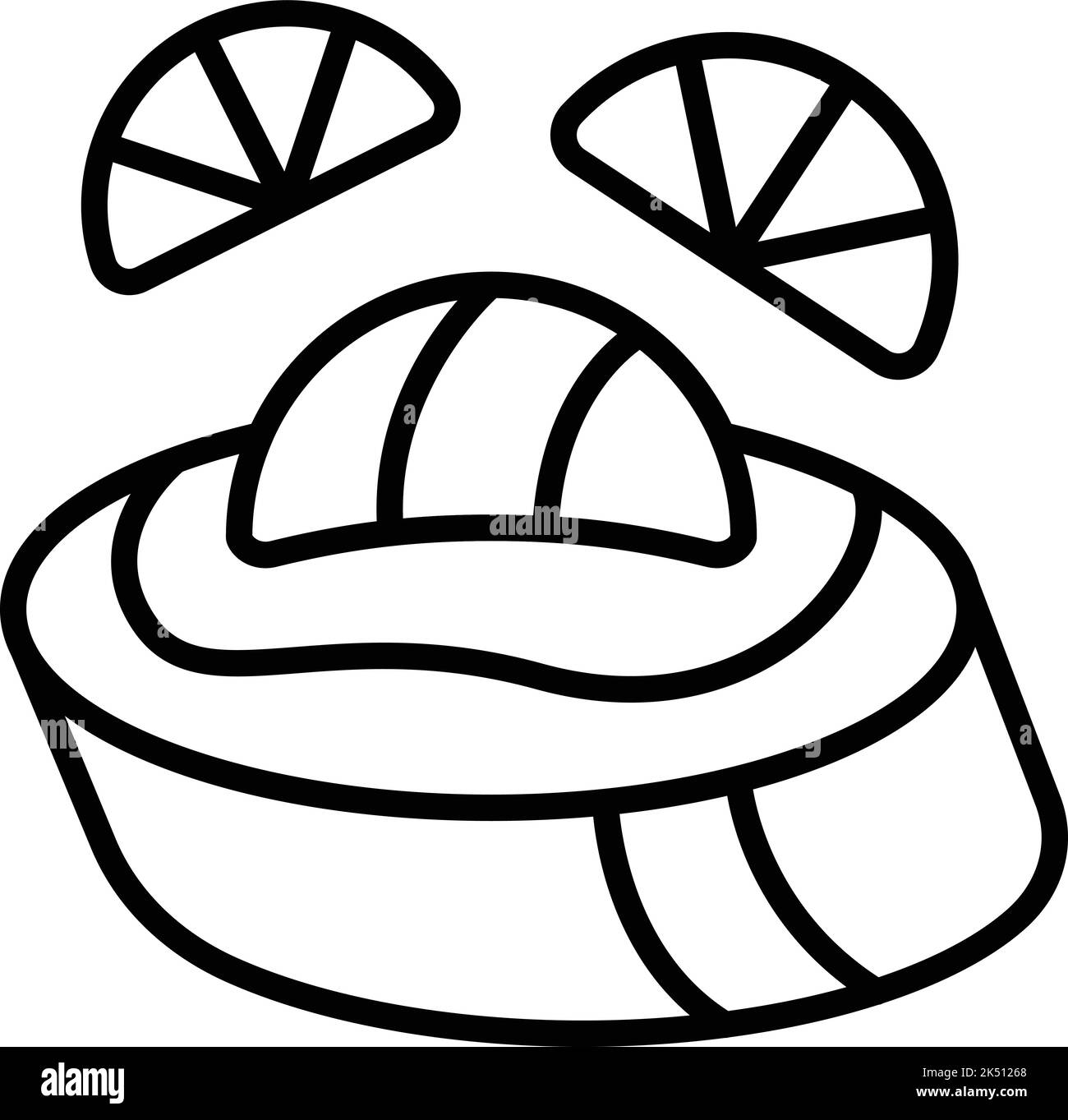 Cooking bruschetta icon outline vector. Snack menu. Starter snack Stock ...