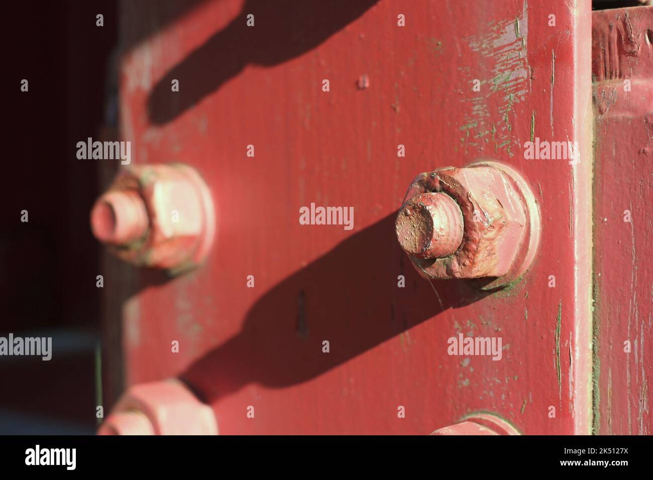 Closeup of a structural steel connection detail Stock Photo - Alamy