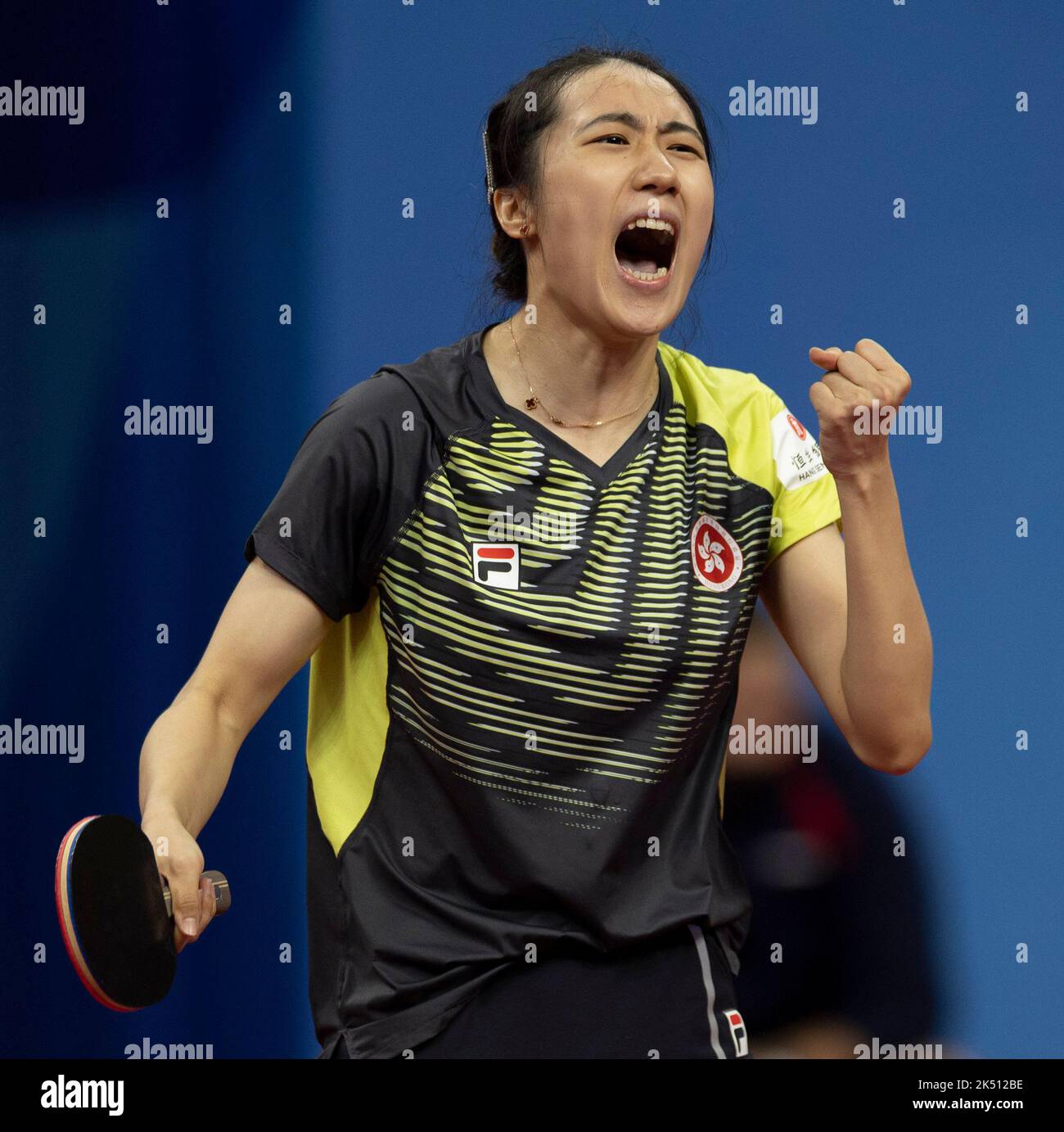 CHENGDU, CHINA - OCTOBER 5, 2022 - Zhu Chengzhu of Chinese Hong Kong ...