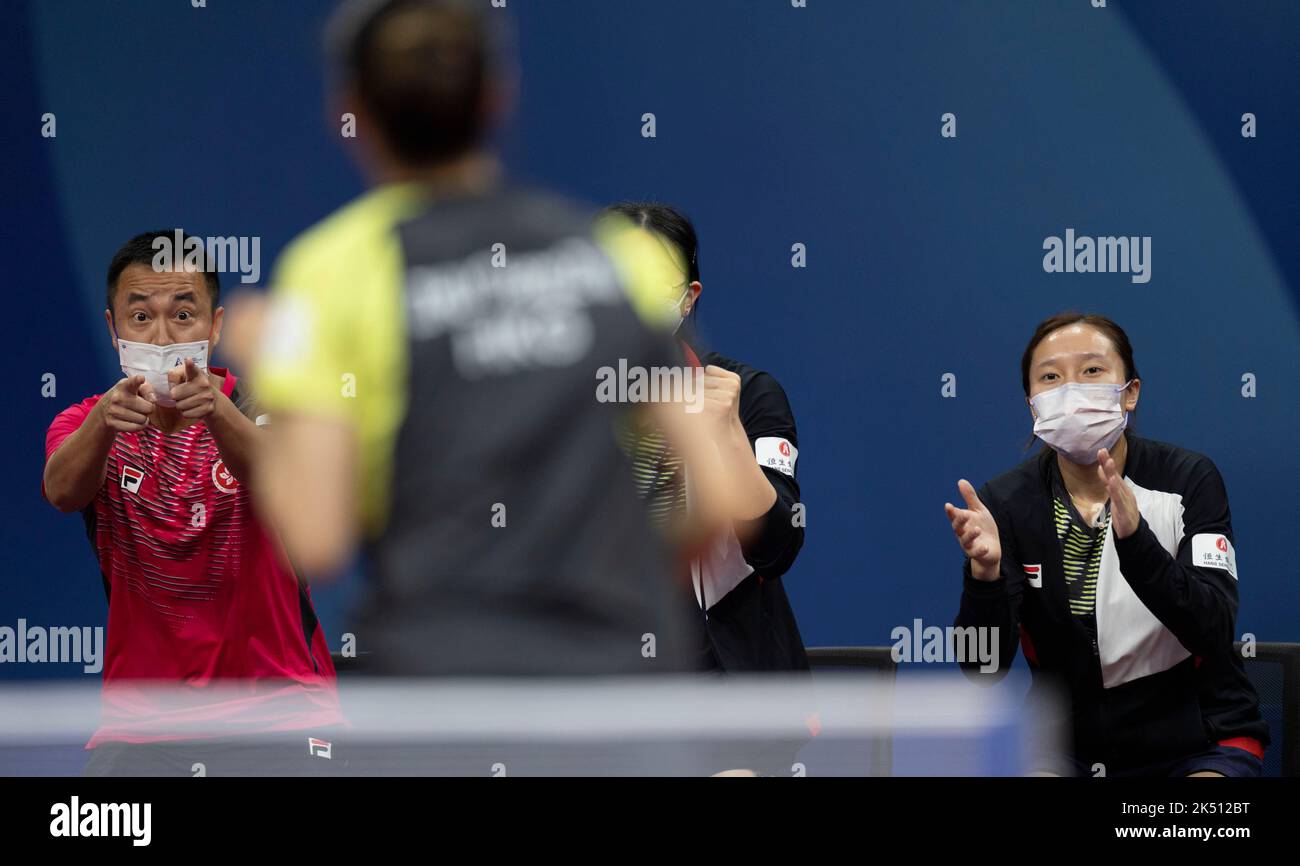 CHENGDU, CHINA - OCTOBER 5, 2022 - Zhu Chengzhu of Chinese Hong Kong ...