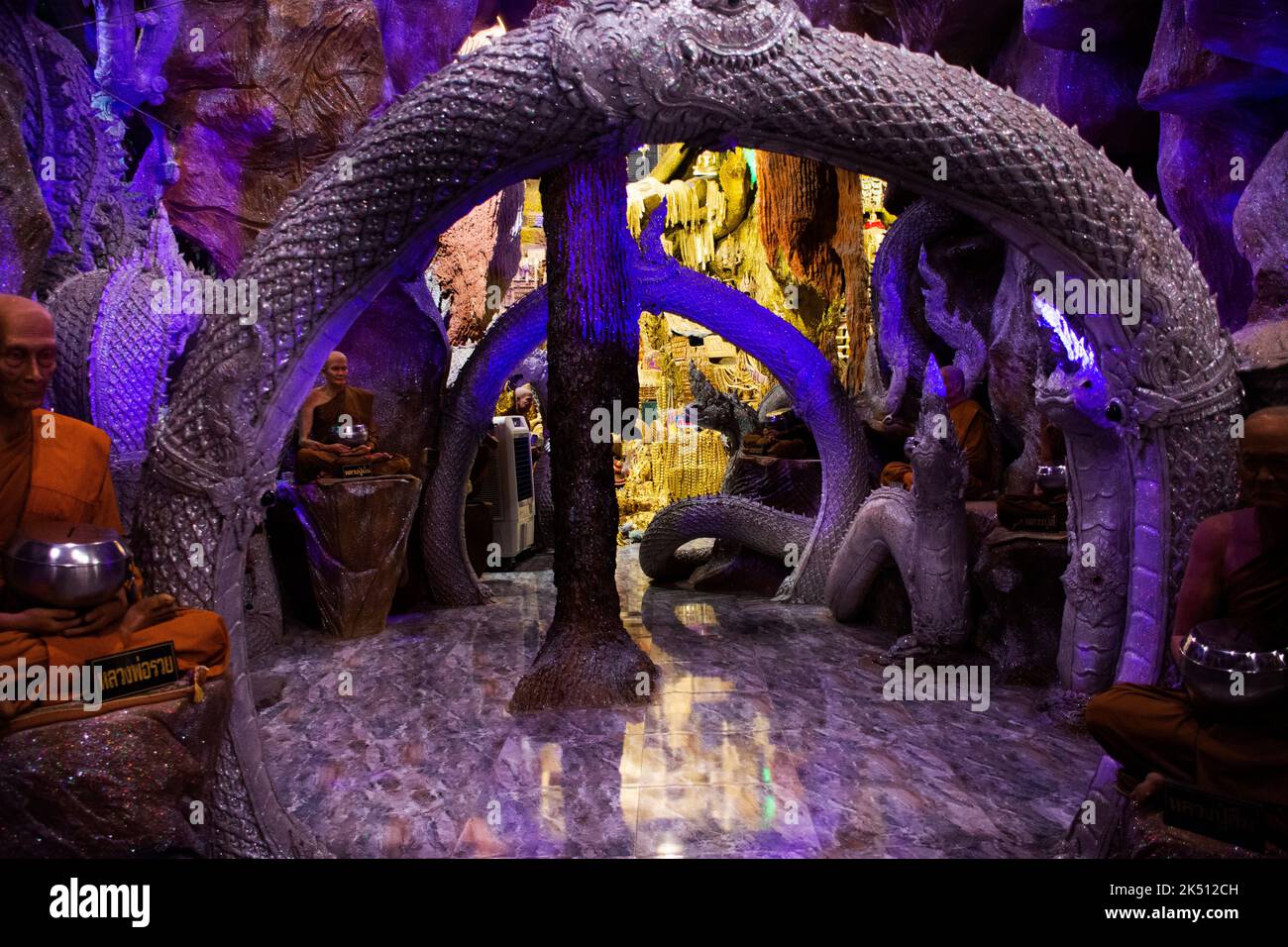 Tunnel naka cave underground for thai people travel visit and respect ...