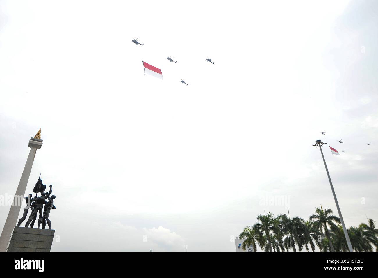 Jakarta, Indonesia. 5th Oct, 2022. Aircraft take part in the ...