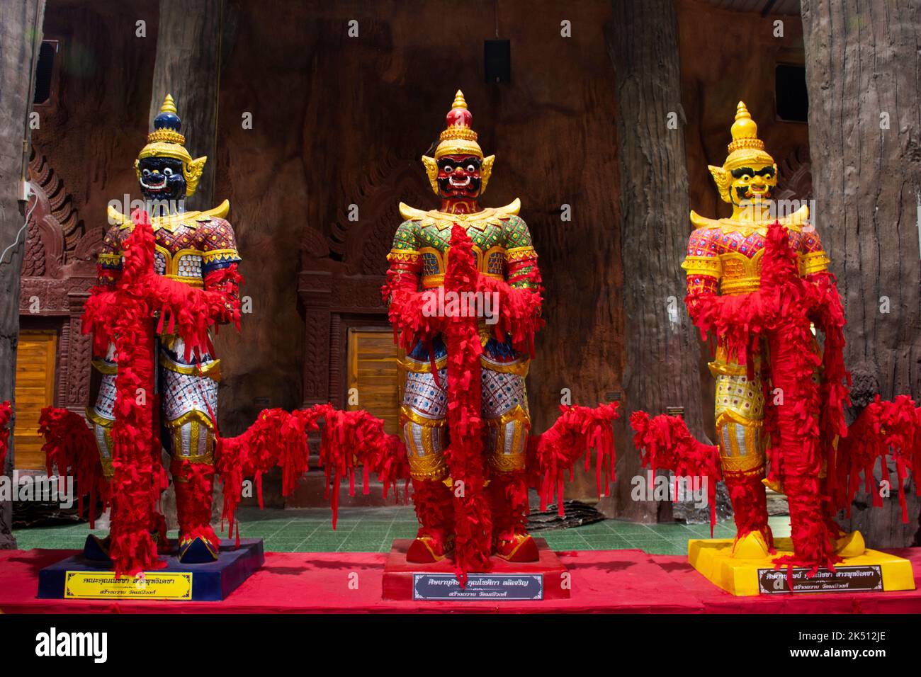 King Thao Wessuwan or Vasavana Kuvera giant statue for thai people traveler travel visit respect ...