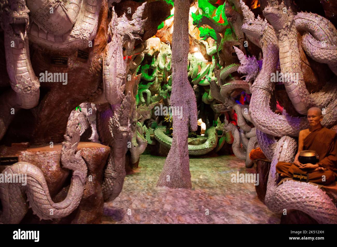 Tunnel naka cave underground for thai people travel visit and respect ...