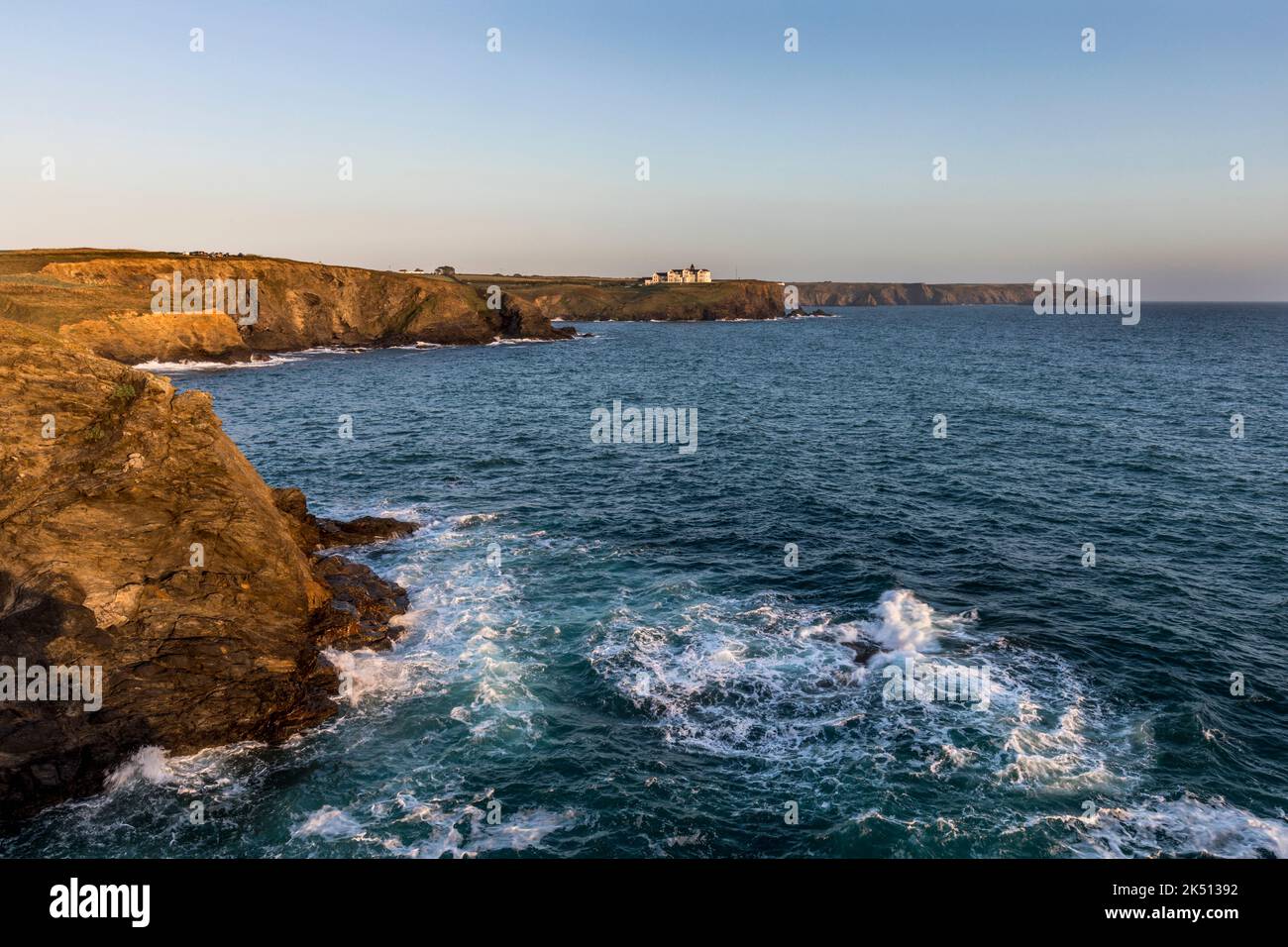 Gunwalloe Church Cove; Looking Towards Mullion; Cornwall; UK Stock ...