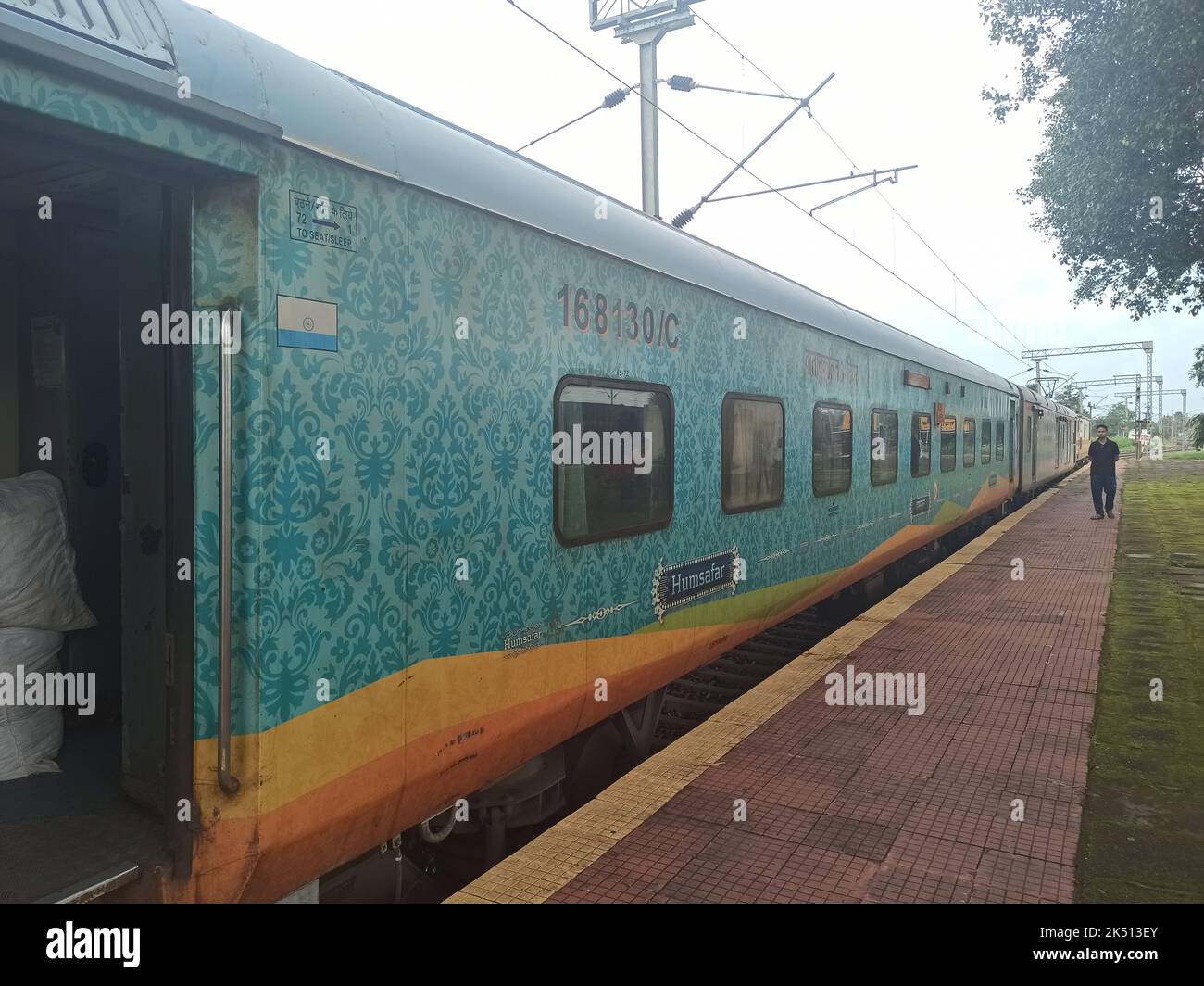 Humsafar Express standing at a platform. it is a fully premium service ...