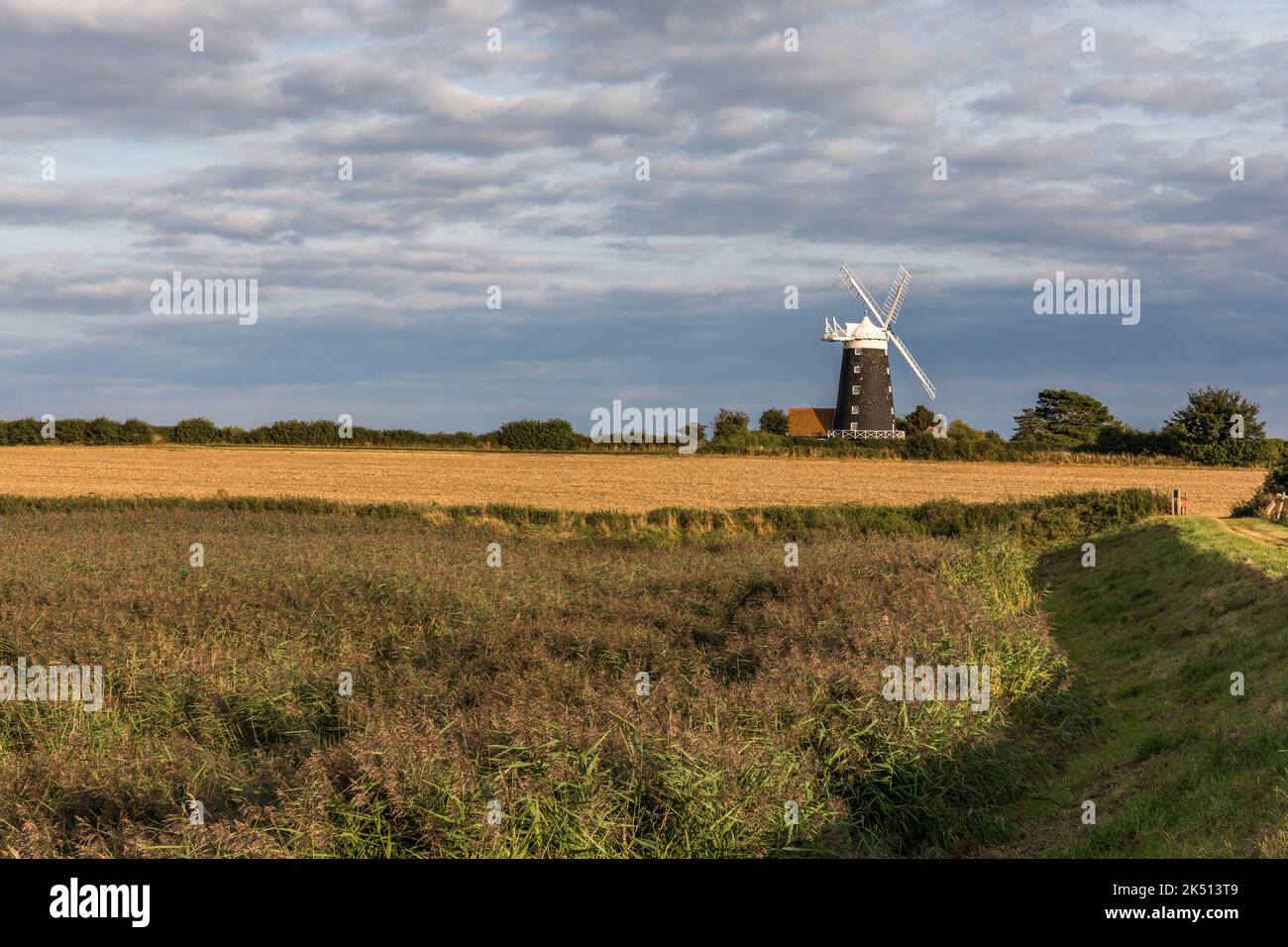Burnham Overy Staithe; Tower Windmill; Norfolk; UK Stock Photo - Alamy