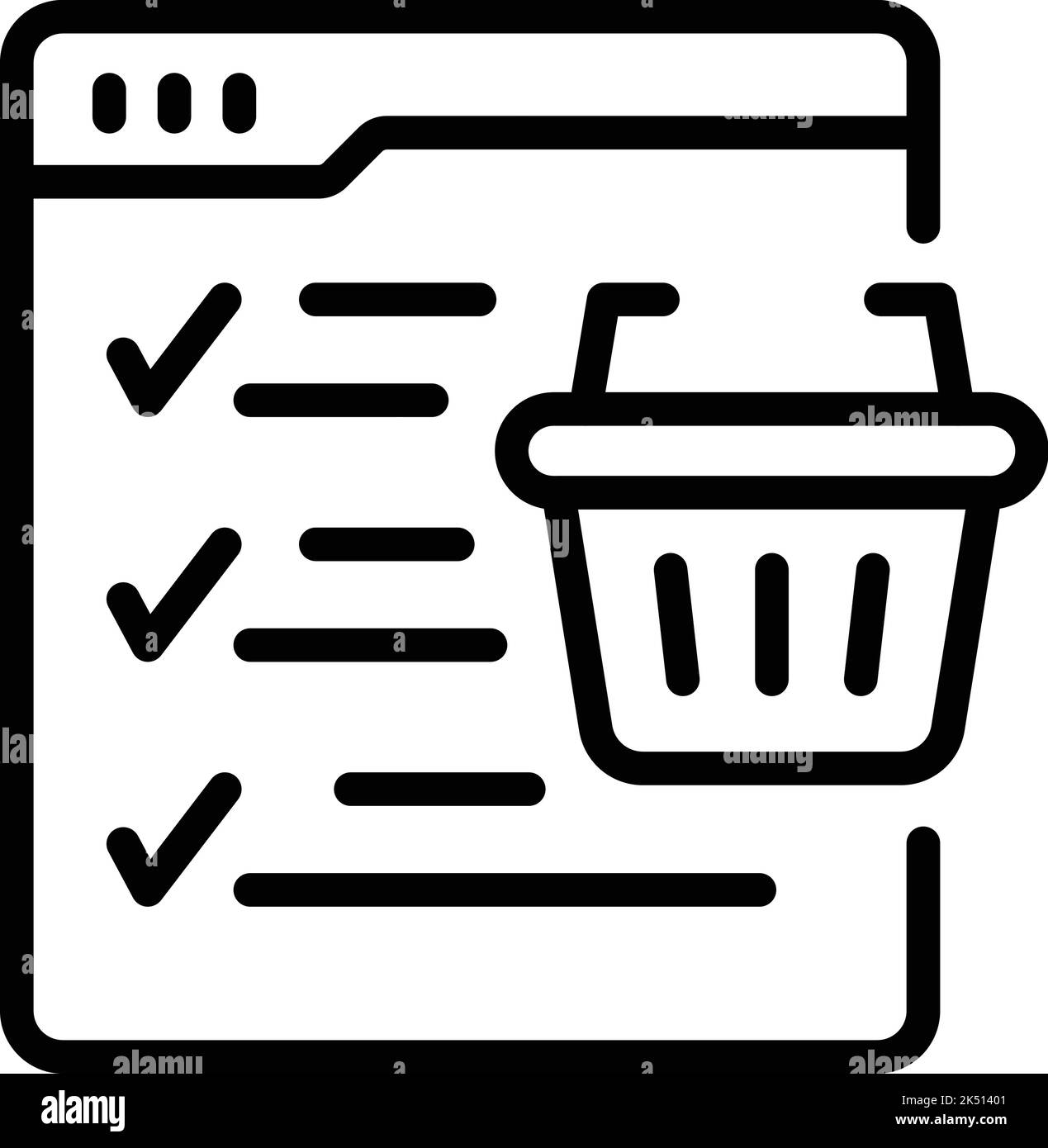 Online shop basket icon outline vector. Opinion report. Client business ...