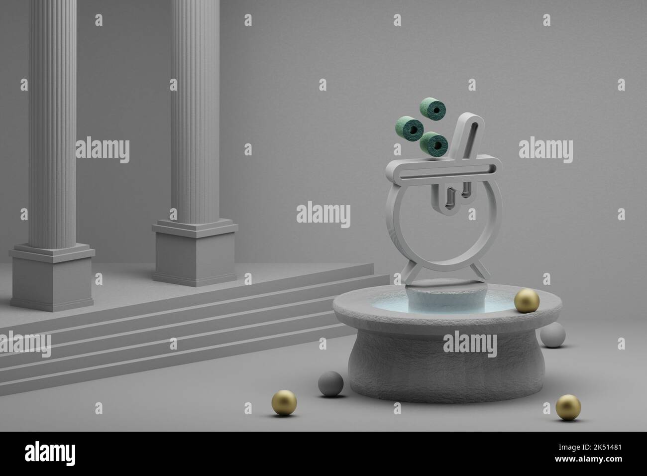 Beautiful abstract illustrations Halloween Pan symbol icon on a ...