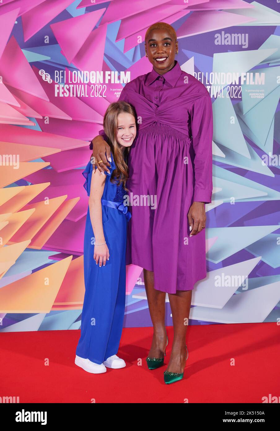 Alisha Weir and Lashana Lynch at a photocall for Roald Dahl's Matilda ...