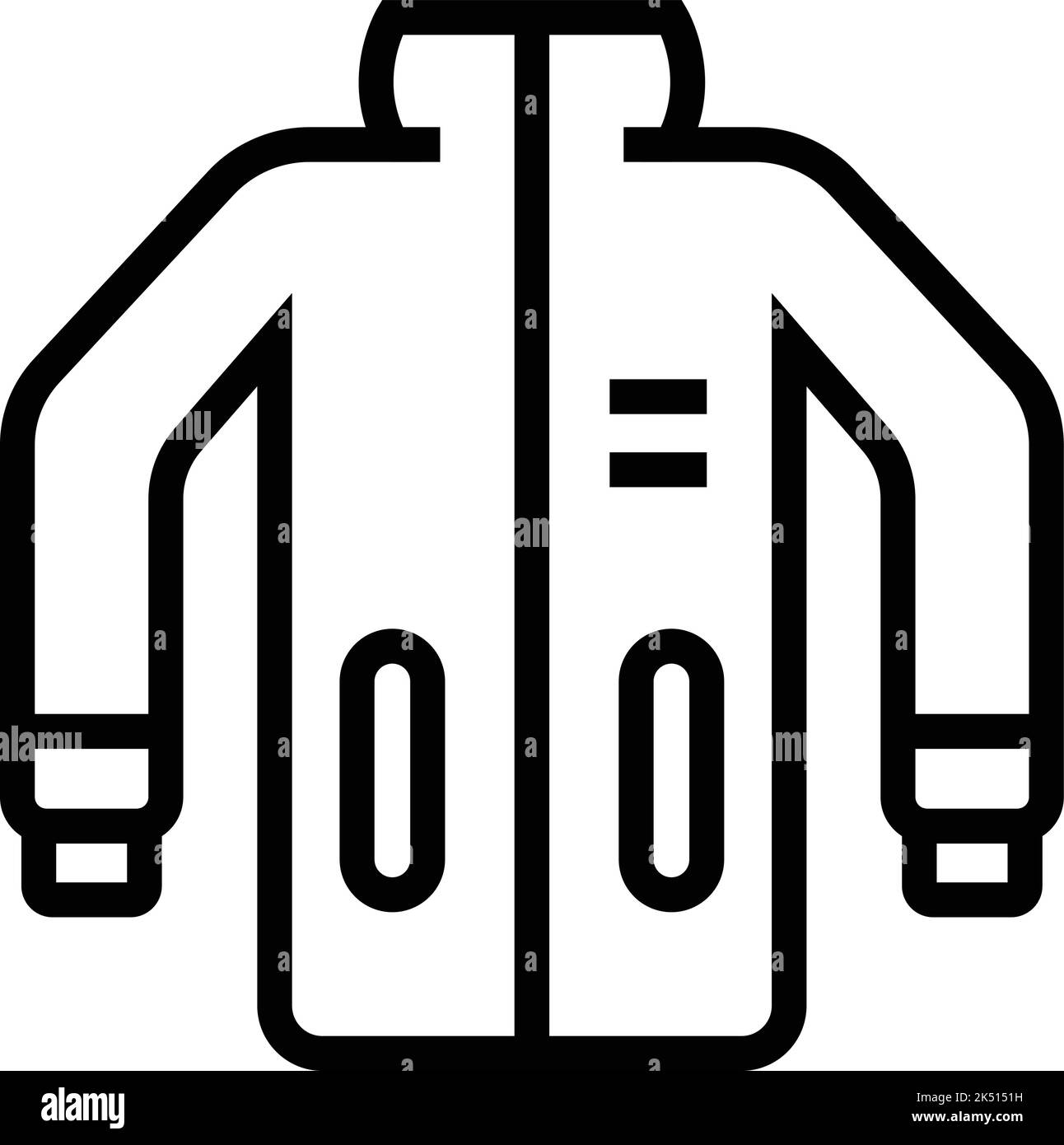 Sport jacket icon outline vector. Store shop. Fitness center Stock ...