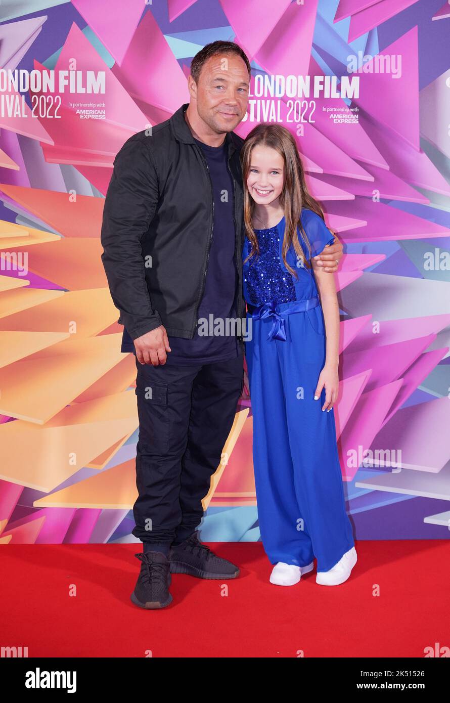 Stephen Graham and Alisha Weir at a photocall for Roald Dahl's Matilda ...