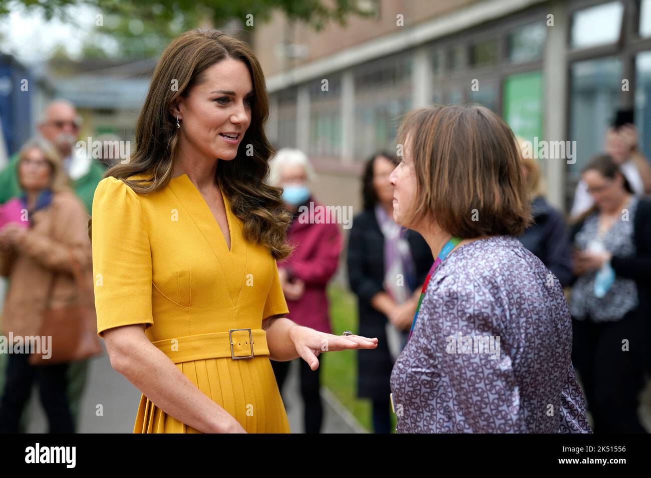 The Princess of Wales during a visit to the Royal Surrey County ...