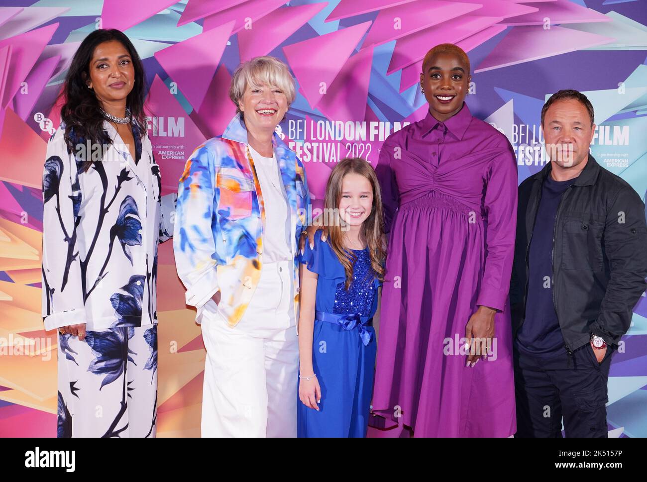 Sindhu Vee, Emma Thompson, Alisha Weir, Lashana Lynch and Stephen ...
