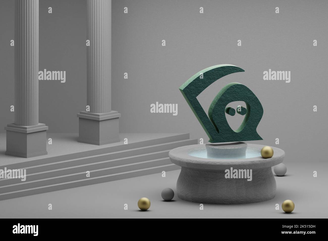 Beautiful abstract illustrations Green Halloween grim Reaper symbol ...