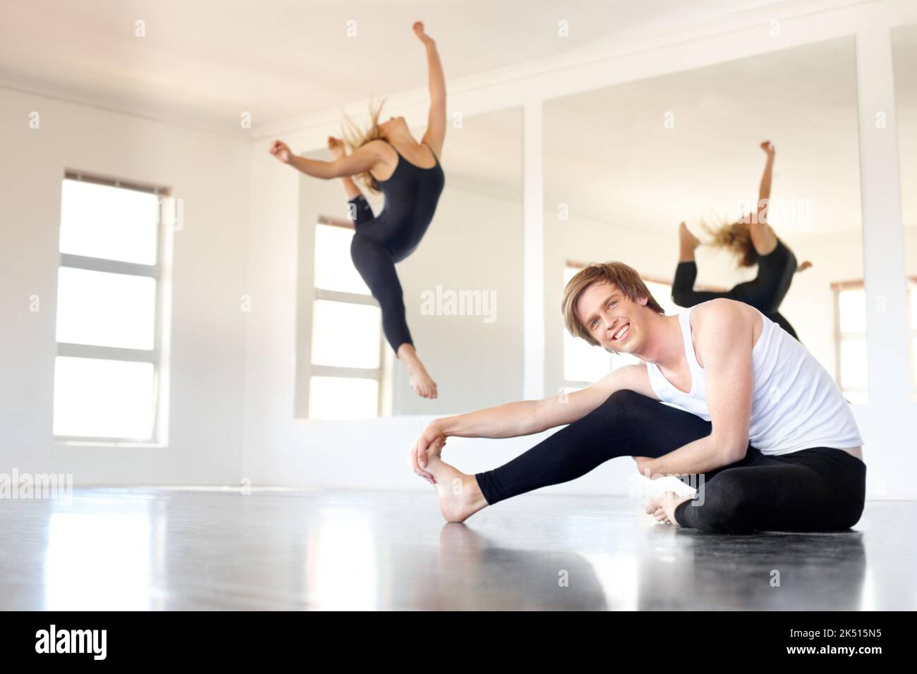 Theyre passionate about dance. Young dancers practicing in a studio ...