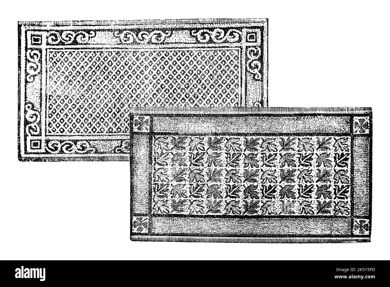 Bath Rugs – 1910s Vintage illustration Stock Photo - Alamy